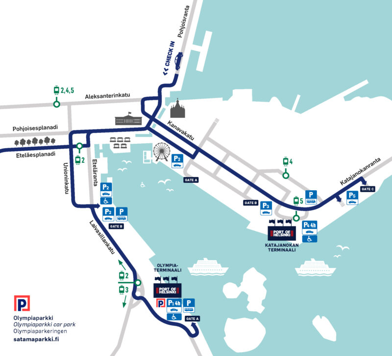 Parking and Routes Maps | Port of Helsinki